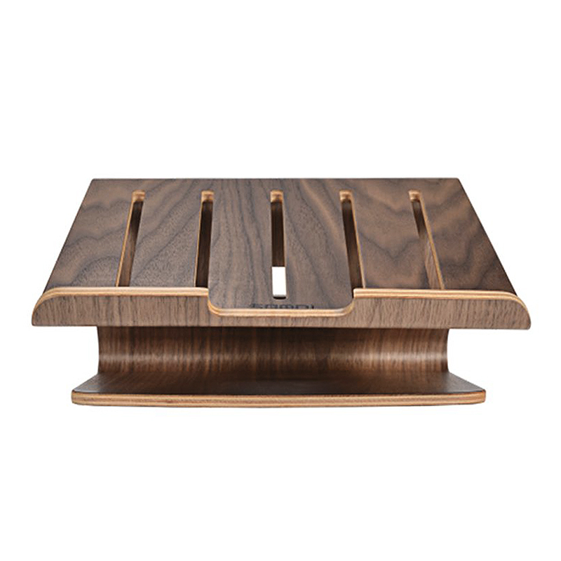 Samdi Large Wooden Desk Stand Holder for MacBook Laptop (Coffee)